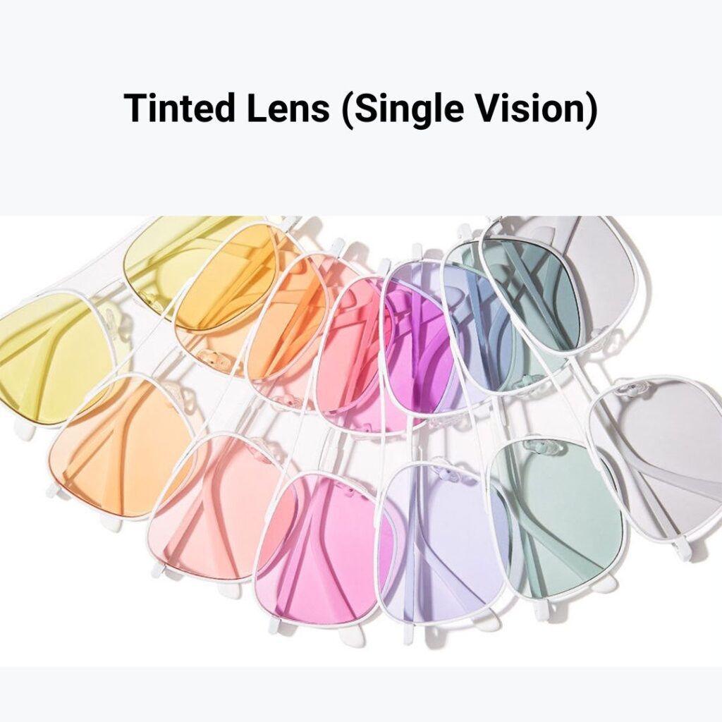 Tinted Lens (Single Vision) - Luxotix
