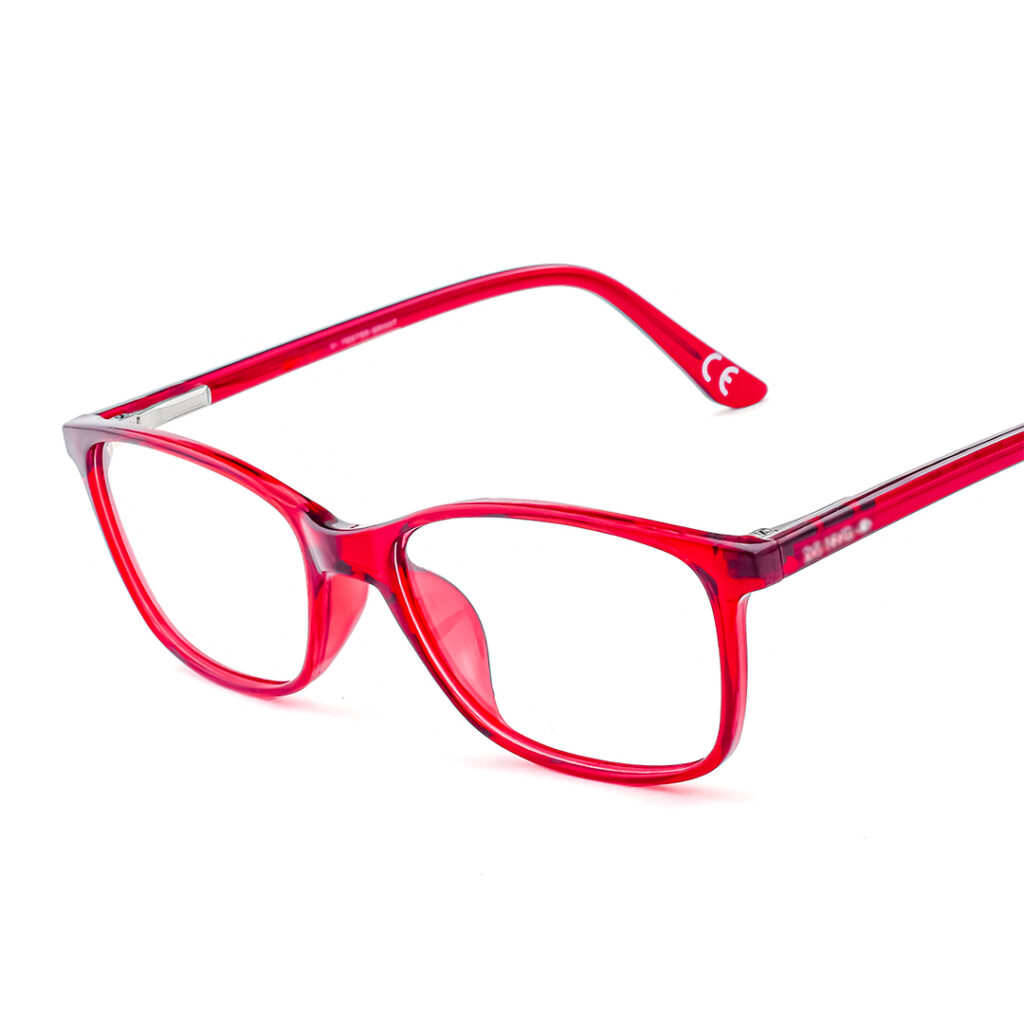Foster Grant OPH 207 07 Red Rectangle Eyeglasses For Women - Luxotix