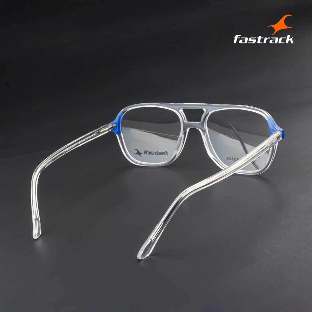 FASTRACK Transparent Clear-Blue Eyeglasses FT1496MFP2MWHV - Luxotix