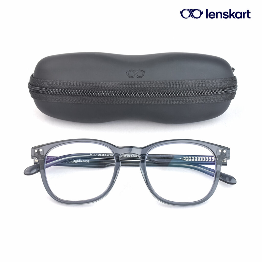 LensKart Hustlr Ace Graphite Eyeglasses - Luxotix