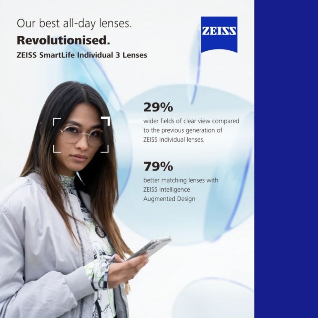 ZEISS SmartLife Single Vision Individual 3 Lenses - Luxotix