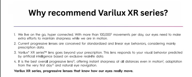 Varilux® XR Progressive Lens - Luxotix
